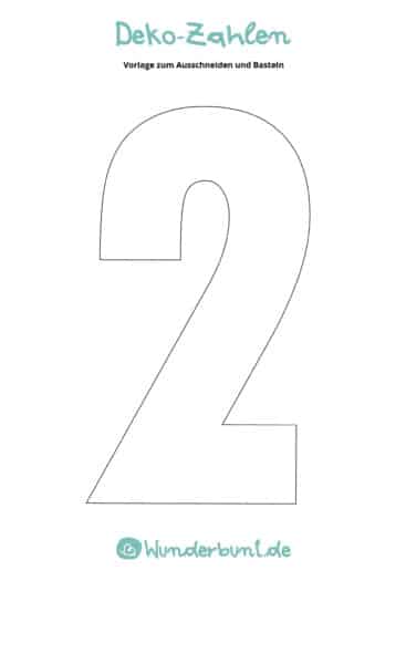 Zahlen Vorlagen | Zahlen 1-10 zum Ausdrucken - Wunderbunt.de