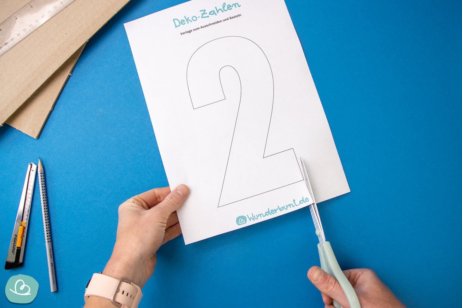 Zahlen Vorlagen | Zahlen 1-10 zum Ausdrucken - Wunderbunt.de