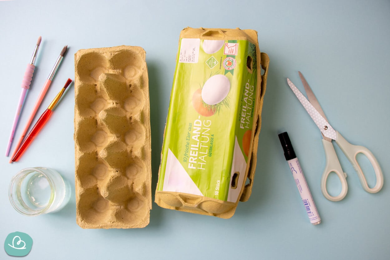 Tiere aus Eierkarton | 5 Upcycling-Ideen aus Eierpappen - Wunderbunt.de