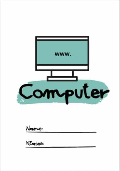 Technik und Computer Deckblätter | 7 Vorlagen zum Ausdrucken ...