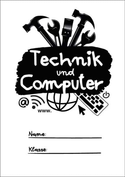 Technik und Computer Deckblätter | 7 Vorlagen zum Ausdrucken ...