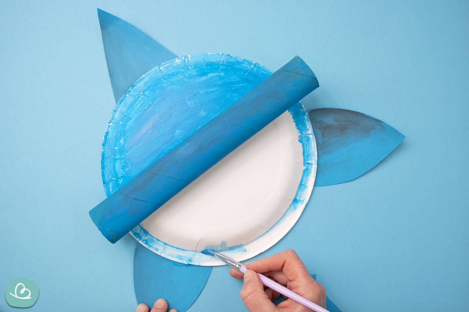 Hai basteln | 2 einfache Anleitungen mit Vorlagen - Wunderbunt.de