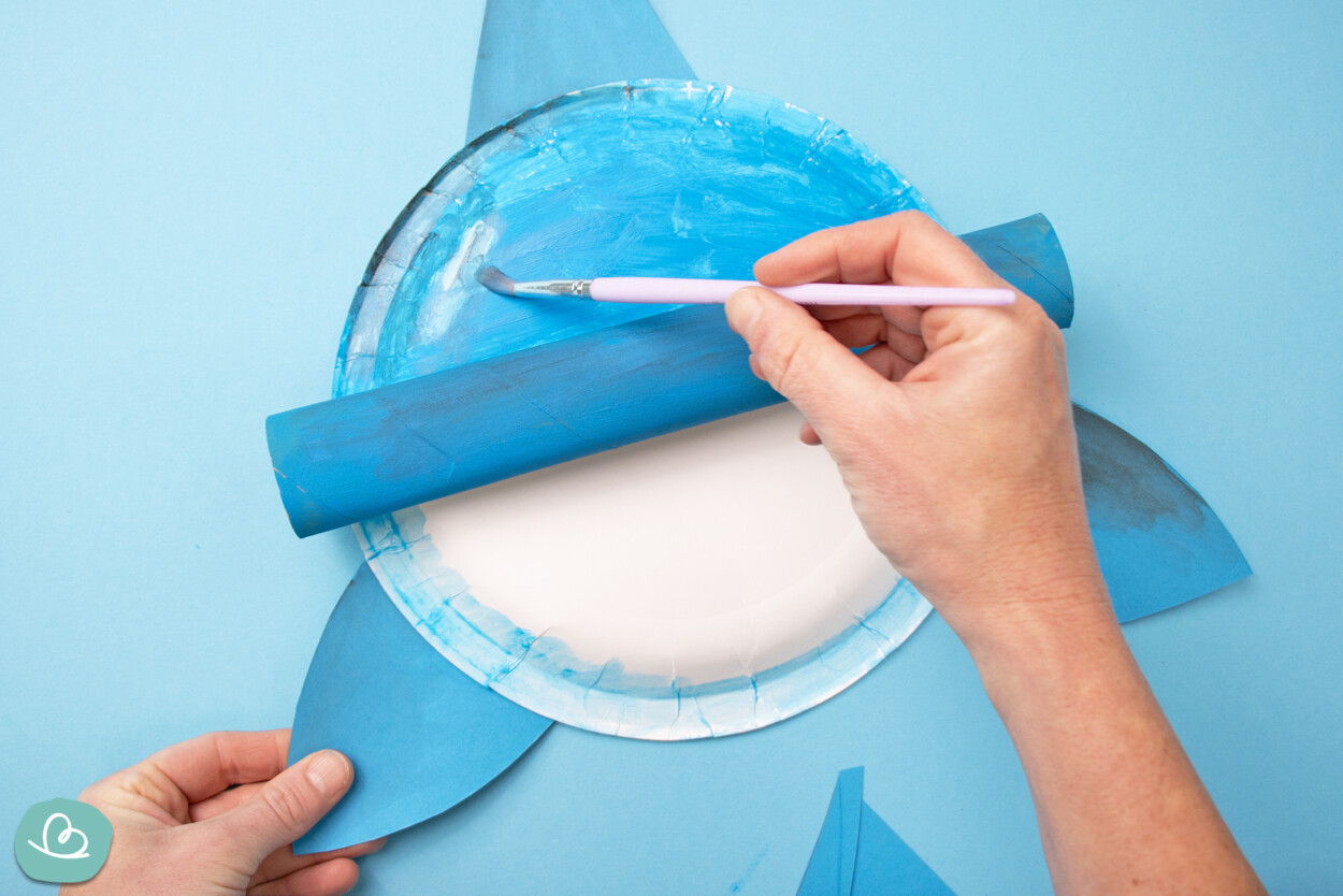 Hai basteln | 2 einfache Anleitungen mit Vorlagen - Wunderbunt.de