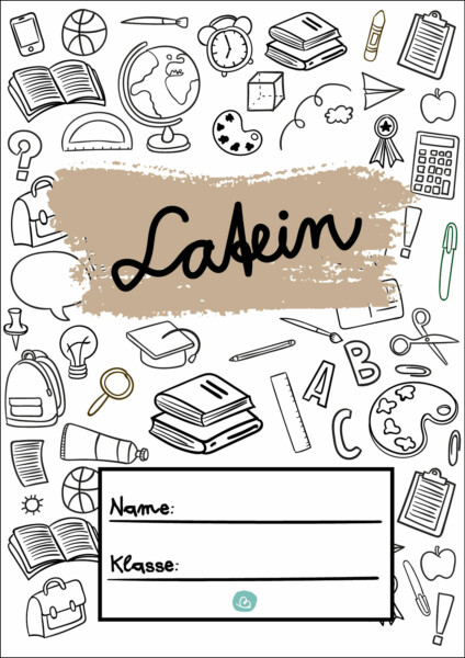 5 Deckblätter für Latein zum Ausdrucken - Wunderbunt.de