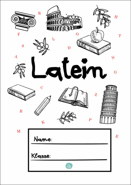 5 Deckblätter für Latein zum Ausdrucken - Wunderbunt.de
