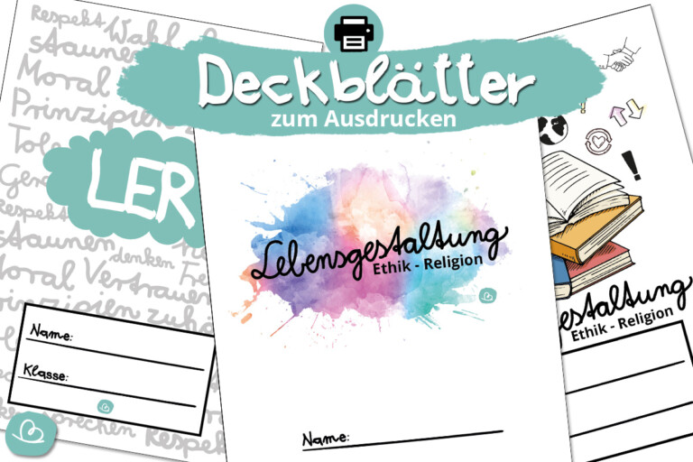LER Deckblätter | 5 gratis PDF´s zum Ausdrucken - Wunderbunt.de