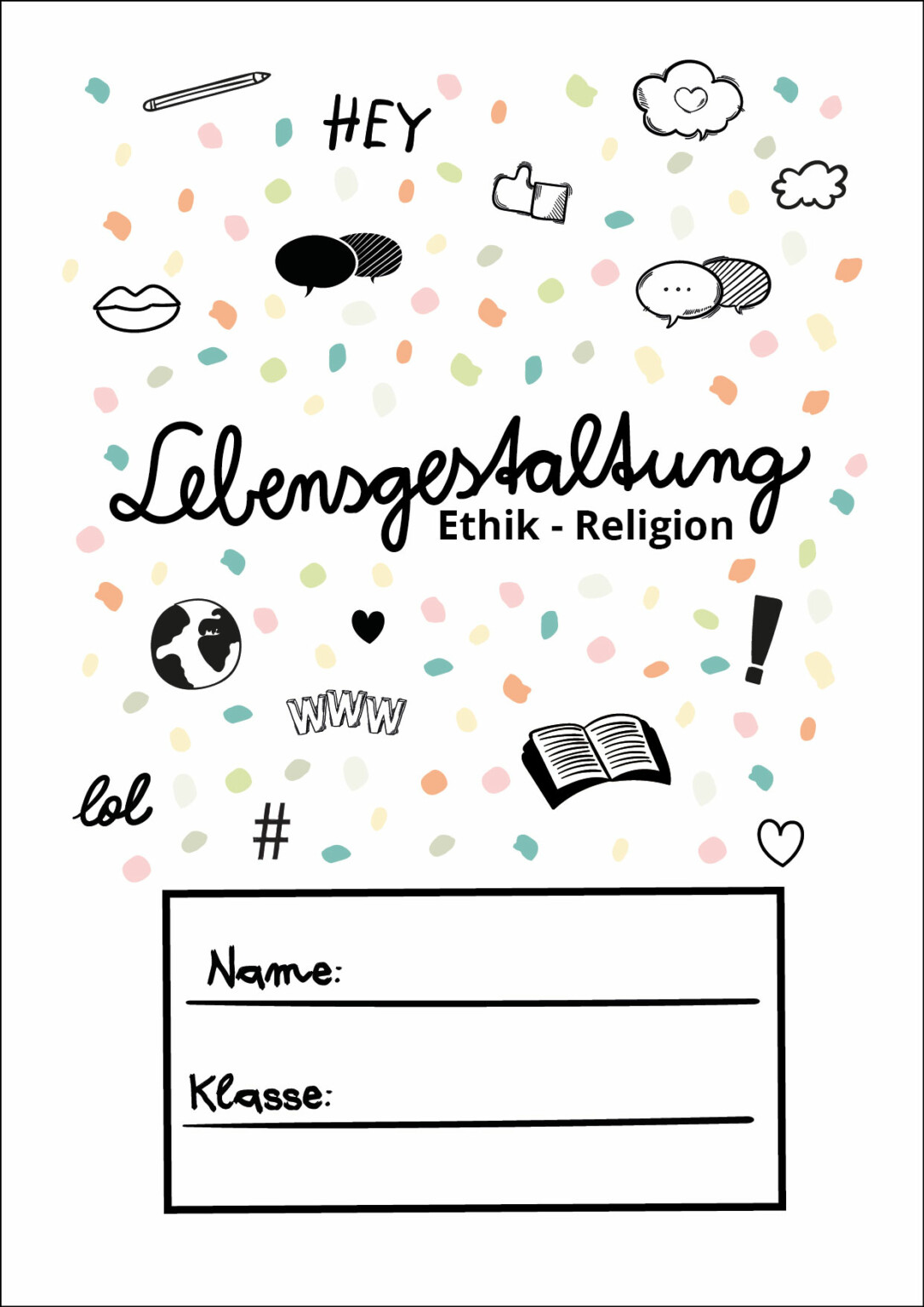 LER Deckblätter | 5 gratis PDF´s zum Ausdrucken - Wunderbunt.de