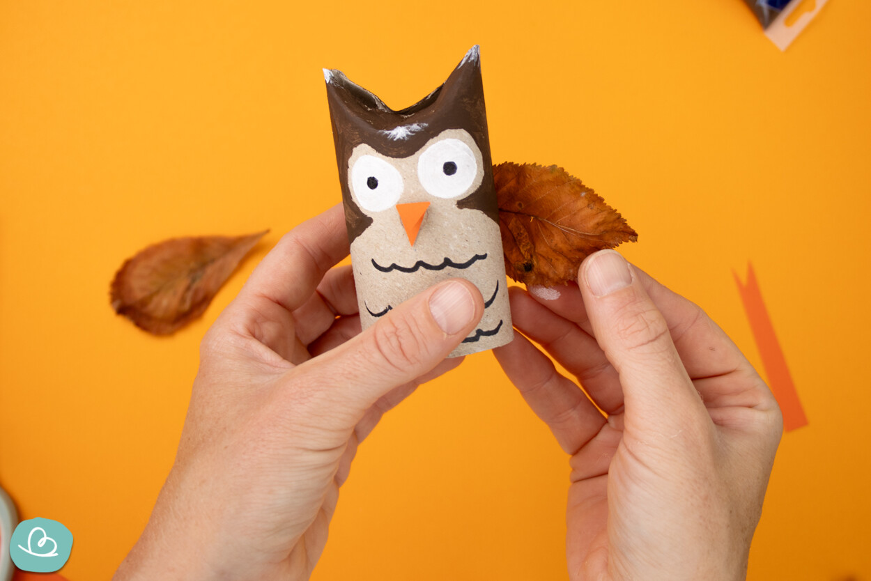 Eule basteln | 2 DIY-Anleitungen mit Klopapierrollen - Wunderbunt.de