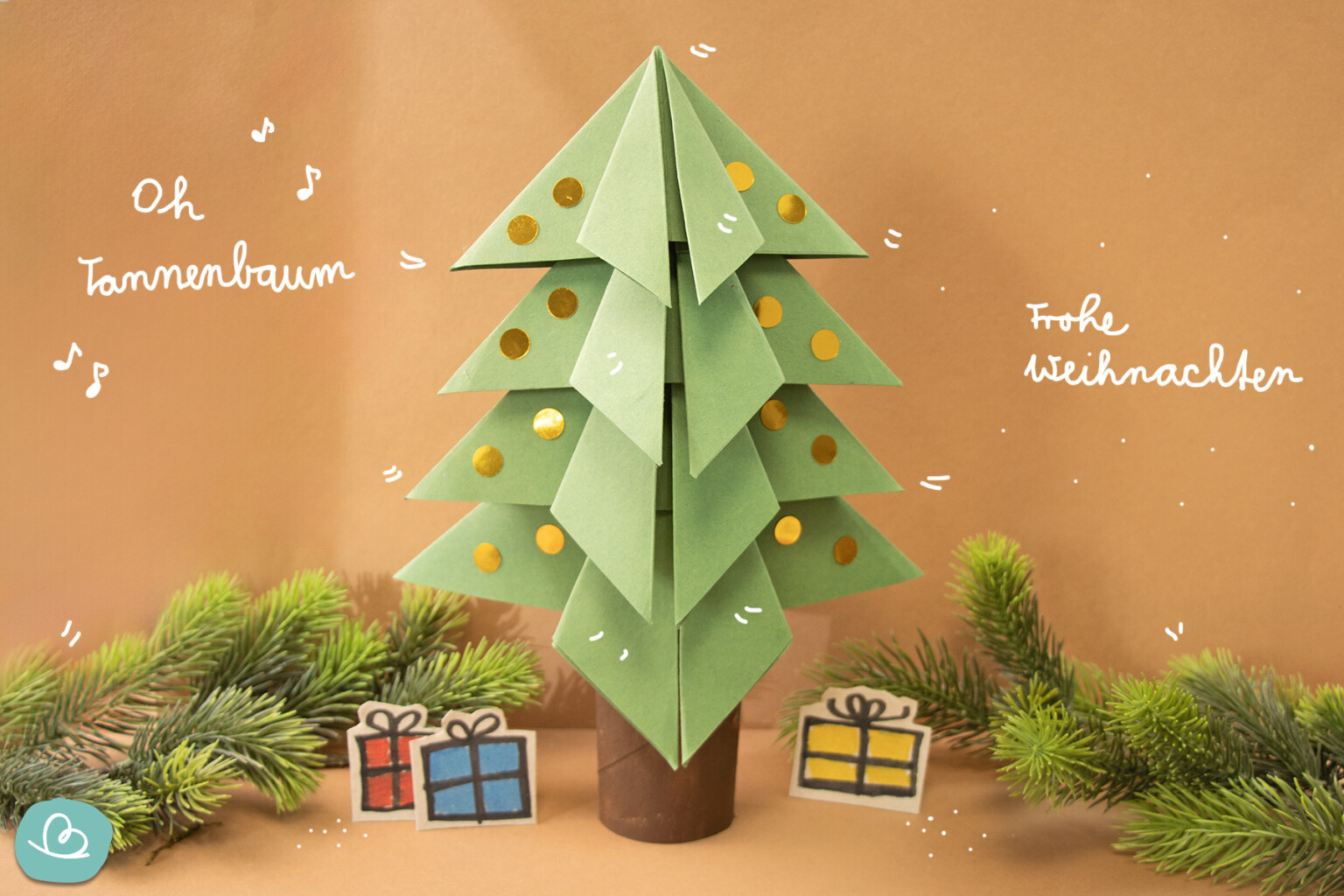 Tannenbaum falten | DIY-Anleitung aus Pappe und Papier - Tannenbaum ...