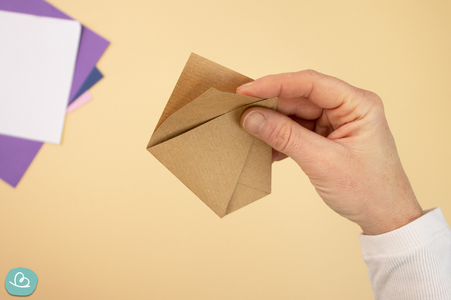 Origami Tüte falten | Einfache Faltanleitung - Wunderbunt.de