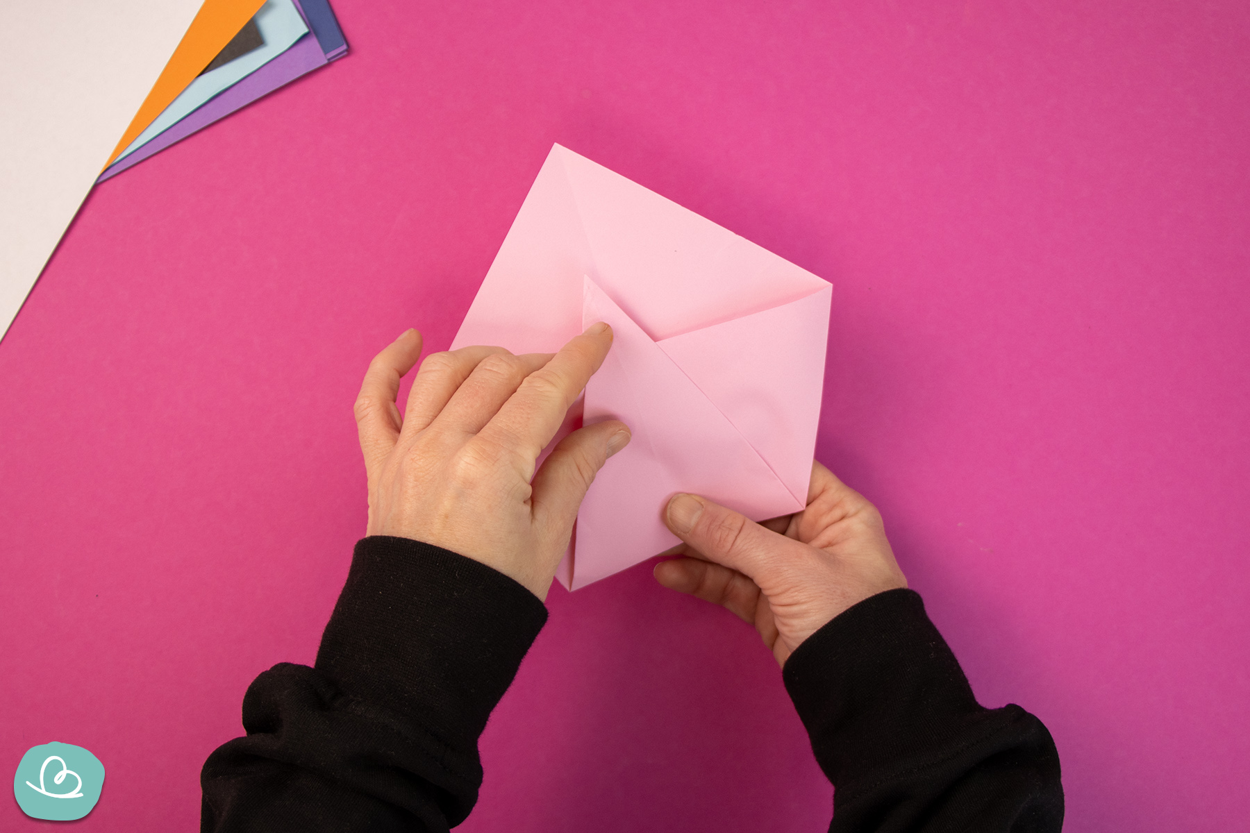 Origami Umschlag falten | Anleitung für einen Briefumschlag - Wunderbunt.de