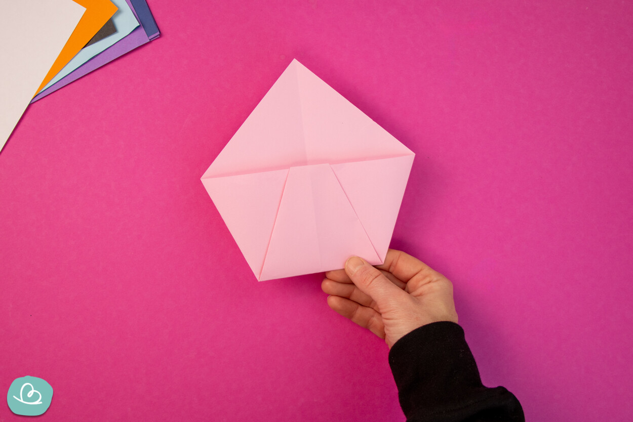 Origami Umschlag falten | Anleitung für einen Briefumschlag - Wunderbunt.de