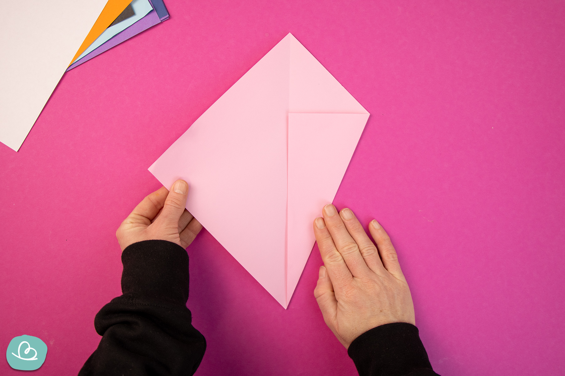 Origami Umschlag falten | Anleitung für einen Briefumschlag - Wunderbunt.de