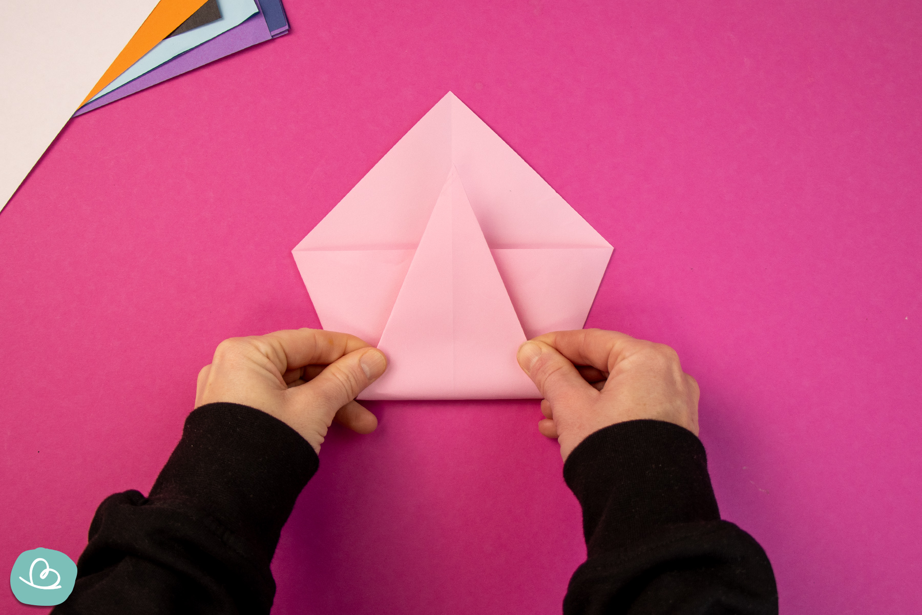 Origami Umschlag falten | Anleitung für einen Briefumschlag - Wunderbunt.de