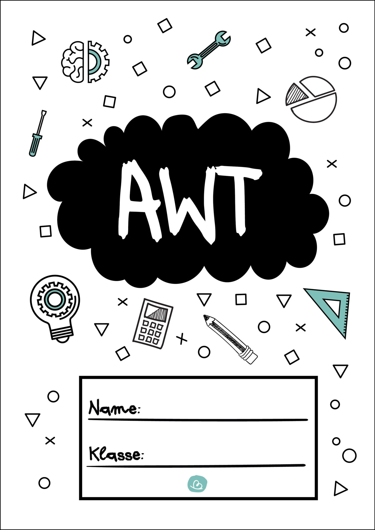 5 Deckblätter für AWT | Kostenlose Vorlagen zum Ausdrucken - Wunderbunt.de