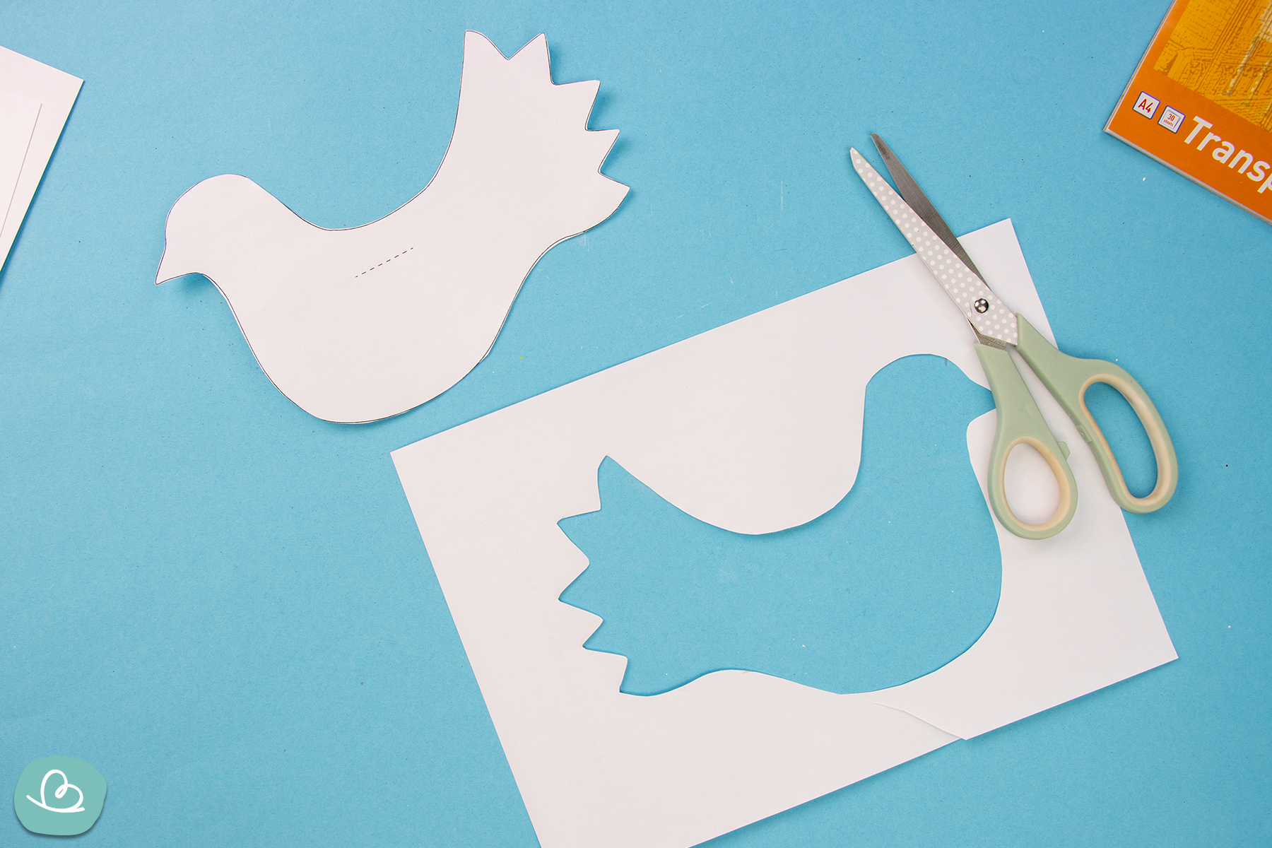 Friedenstaube basteln | Anleitung mit PDF-Vorlage - Wunderbunt.de