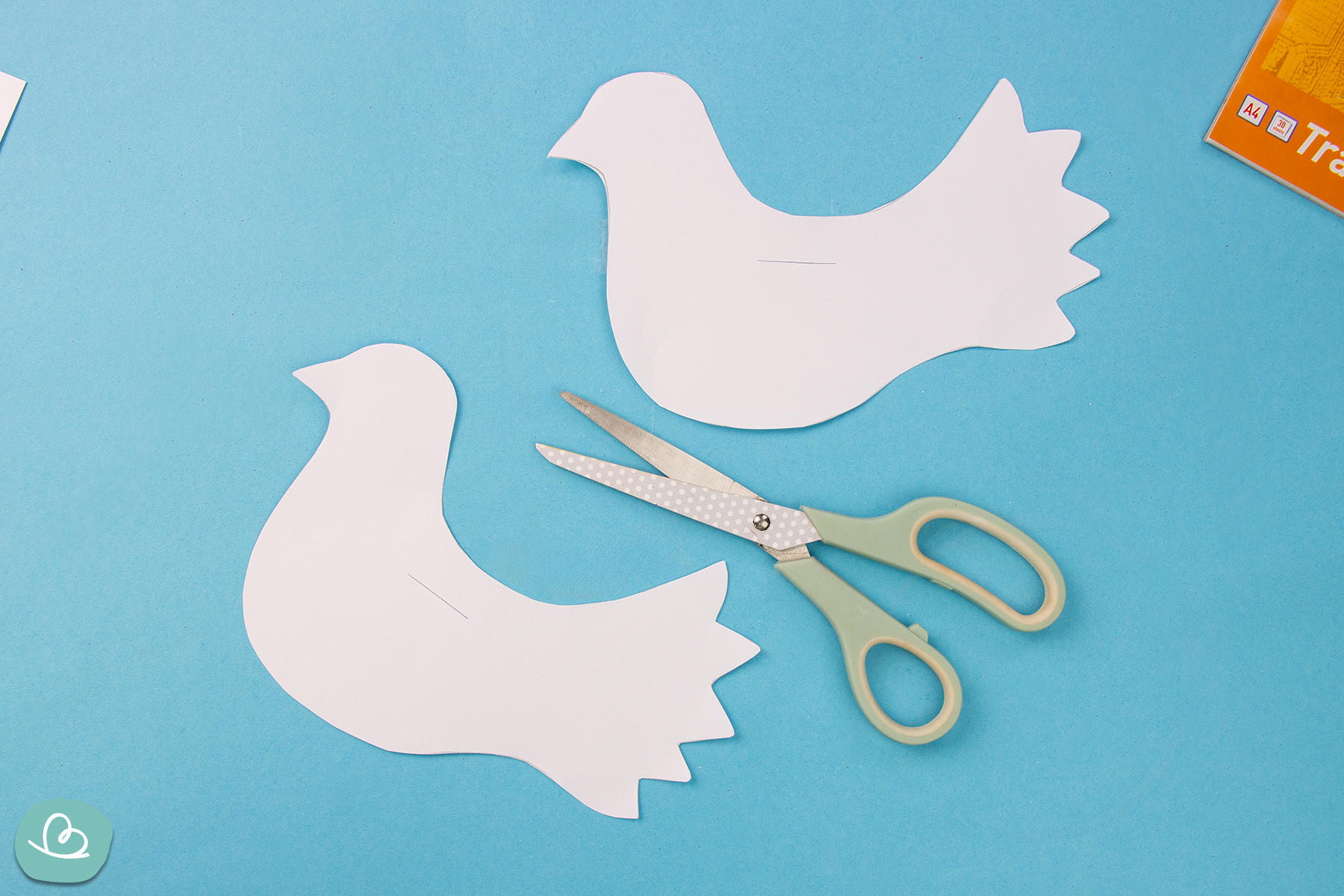 Friedenstaube basteln | Anleitung mit PDF-Vorlage - Wunderbunt.de