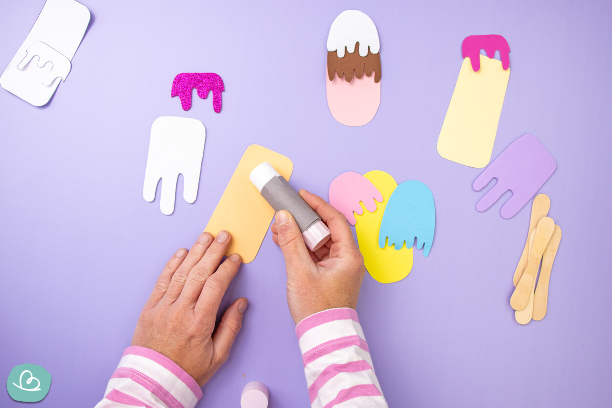 Eis basteln | Sommerliches DIY mit kostenloser Vorlage - Wunderbunt.de